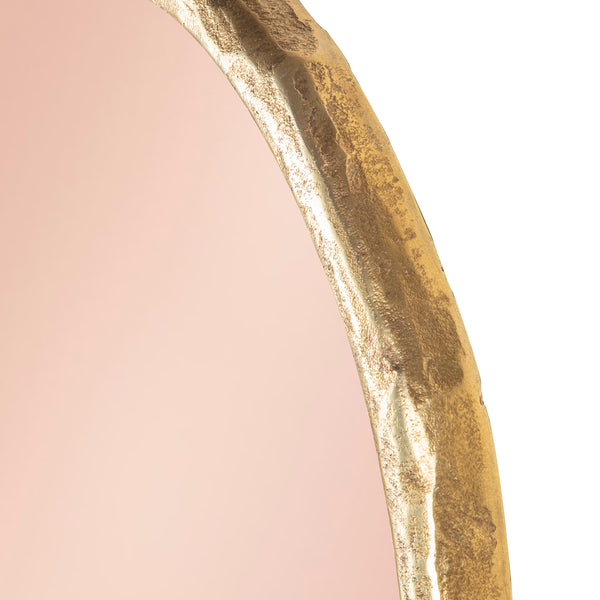Zenith Organic Antique Brass Wall Mirror